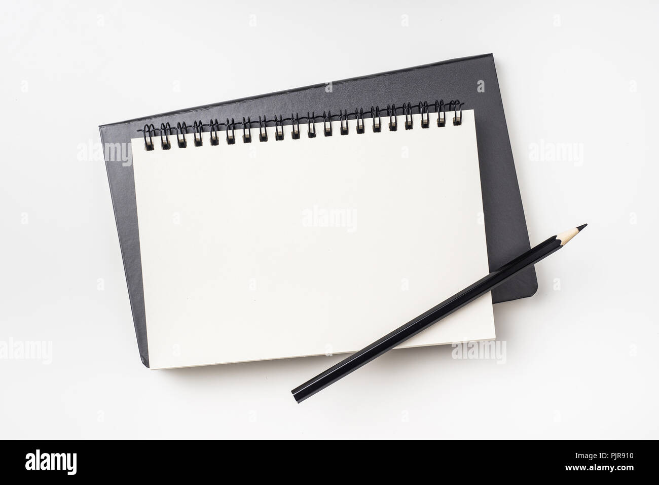 Business concept - Top view collection of two notebook ( kraft spiral ...