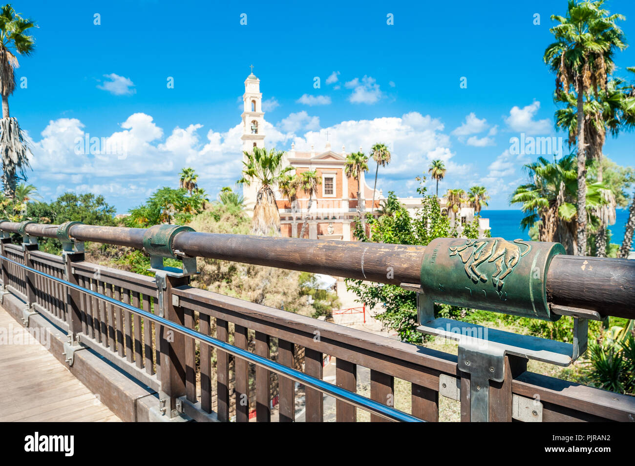 Israel, Tel Aviv - 07 September 2018: Wishing bridge, Jaffa Stock Photo ...
