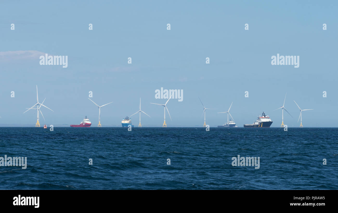 Aberdeen Offshore Wind Farm Stock Photo - Alamy
