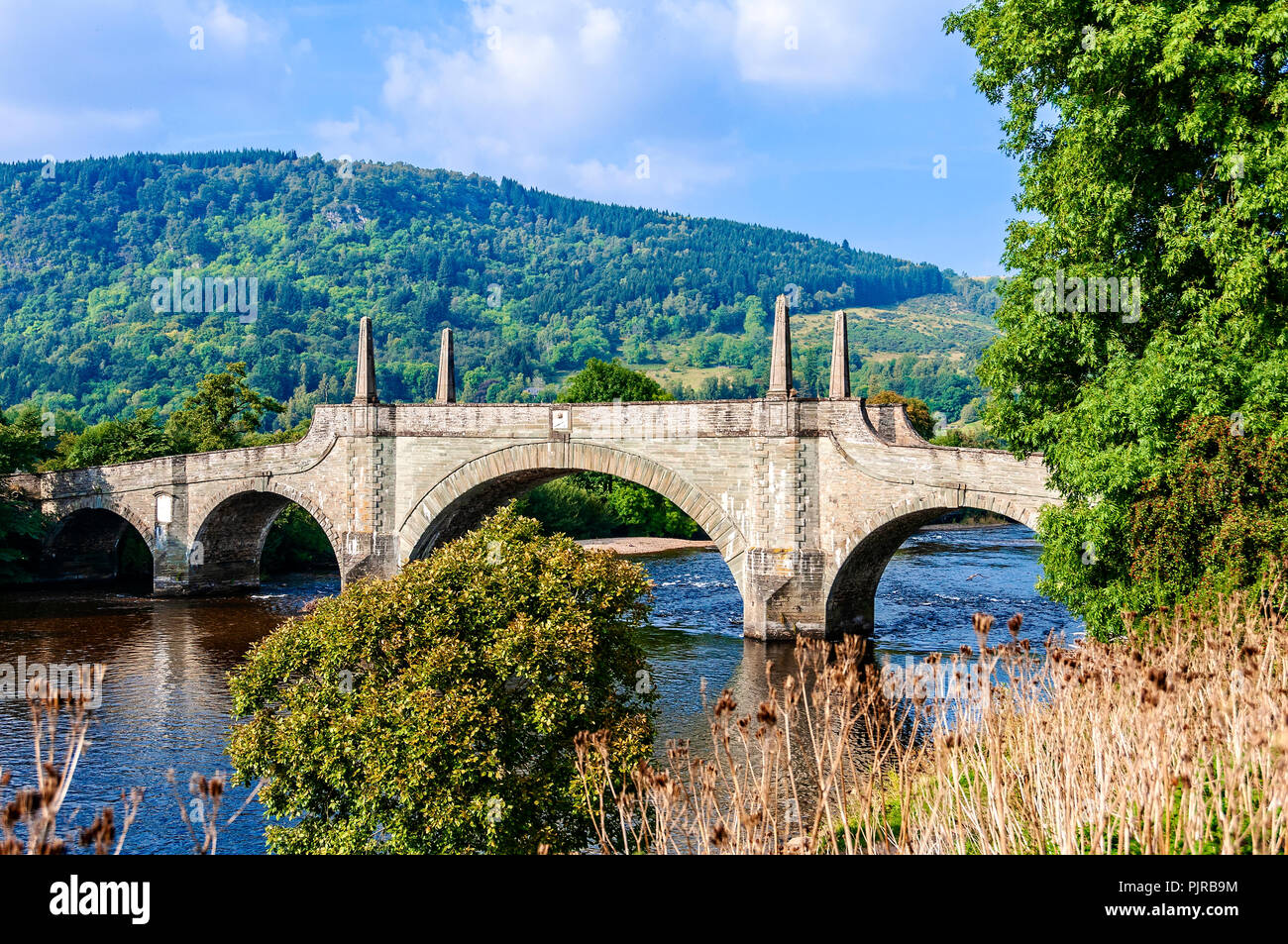 The stunning Wade's Bridge which carries the B846 road across the River ...