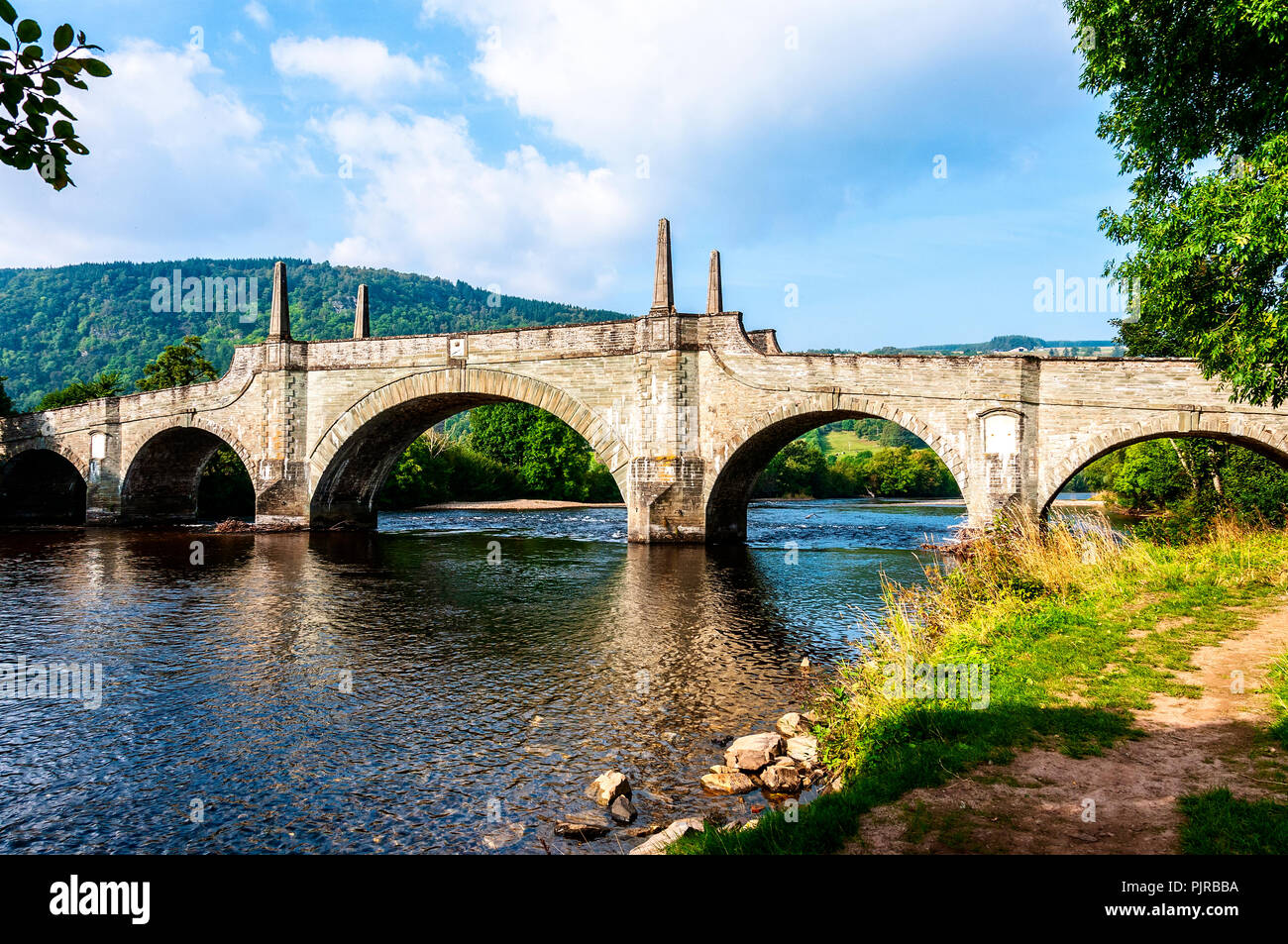 The stunning Wade's Bridge which carries the B846 road across the River ...