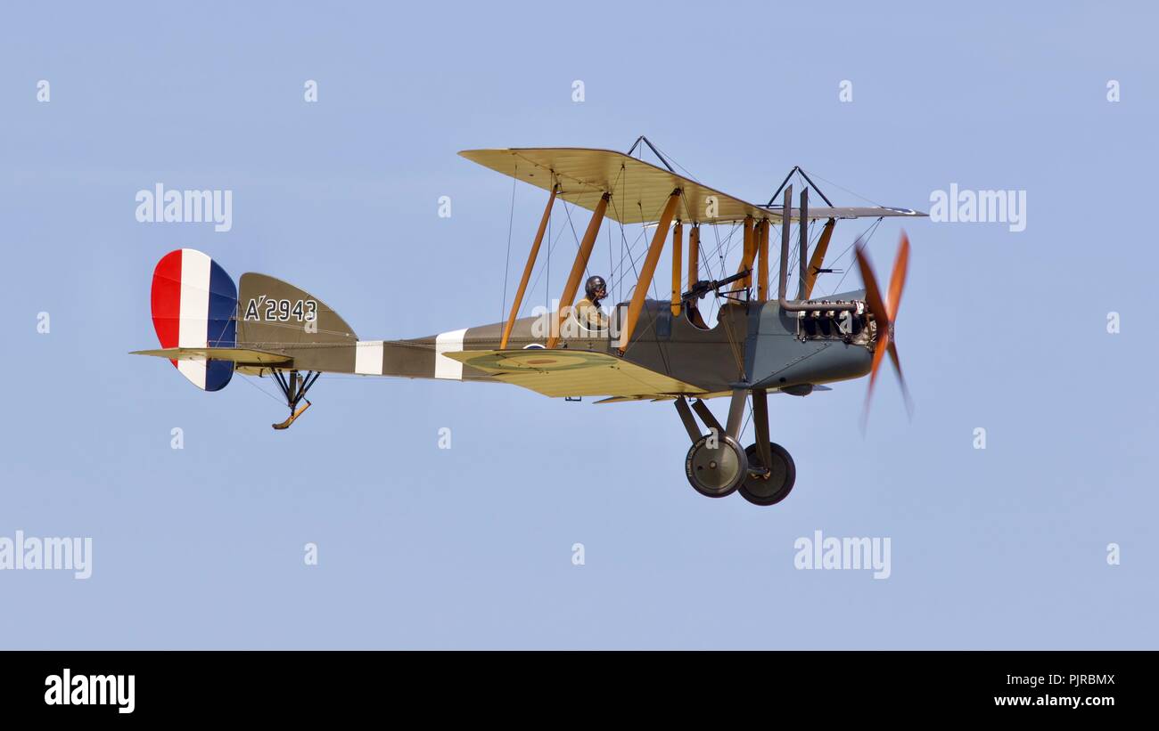 Replica Royal Aircraft Factory BE2e 'A2943' (G-CJZO Stock Photo - Alamy
