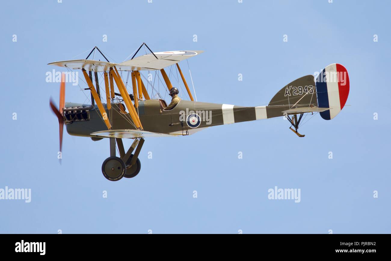 Replica Royal Aircraft Factory BE2e 'A2943' (G-CJZO Stock Photo - Alamy
