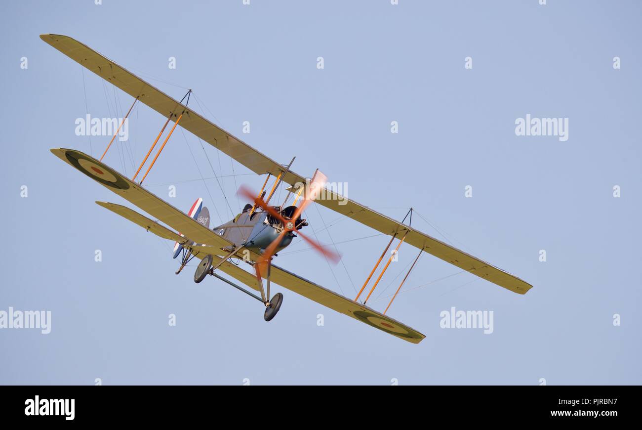 Replica Royal Aircraft Factory BE2e 'A2943' (G-CJZO Stock Photo - Alamy