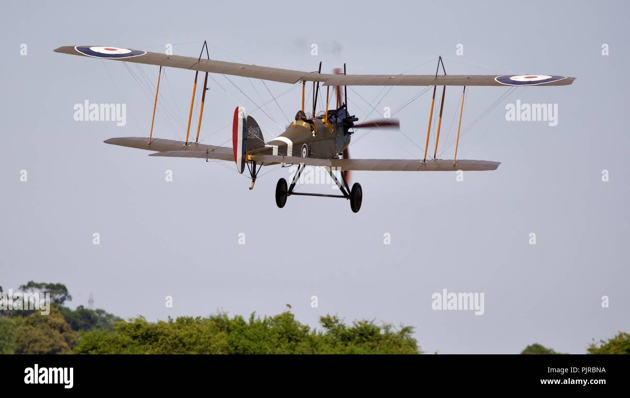 Replica Royal Aircraft Factory BE2e 'A2943' (G-CJZO Stock Photo - Alamy