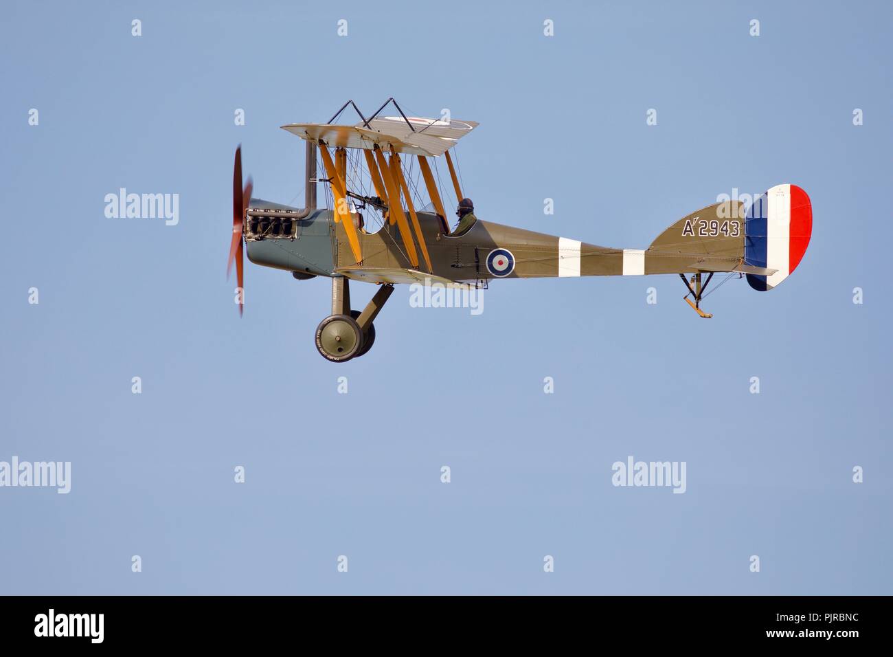 Replica Royal Aircraft Factory BE2e 'A2943' (G-CJZO Stock Photo - Alamy