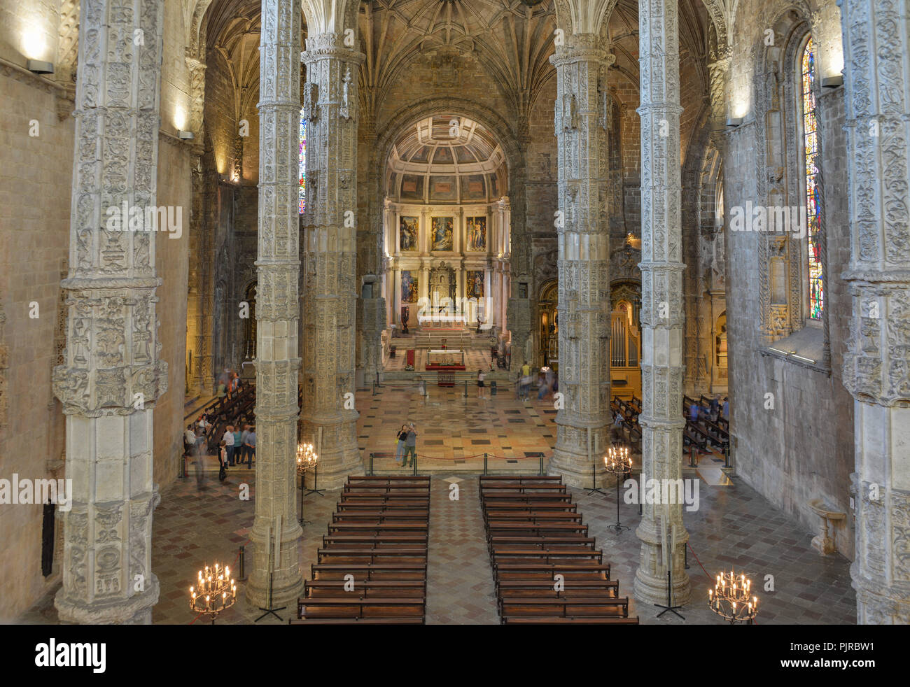 Choir, church Santa Maria de Belém, cloister of Mosteiro dos Jeronimos ...
