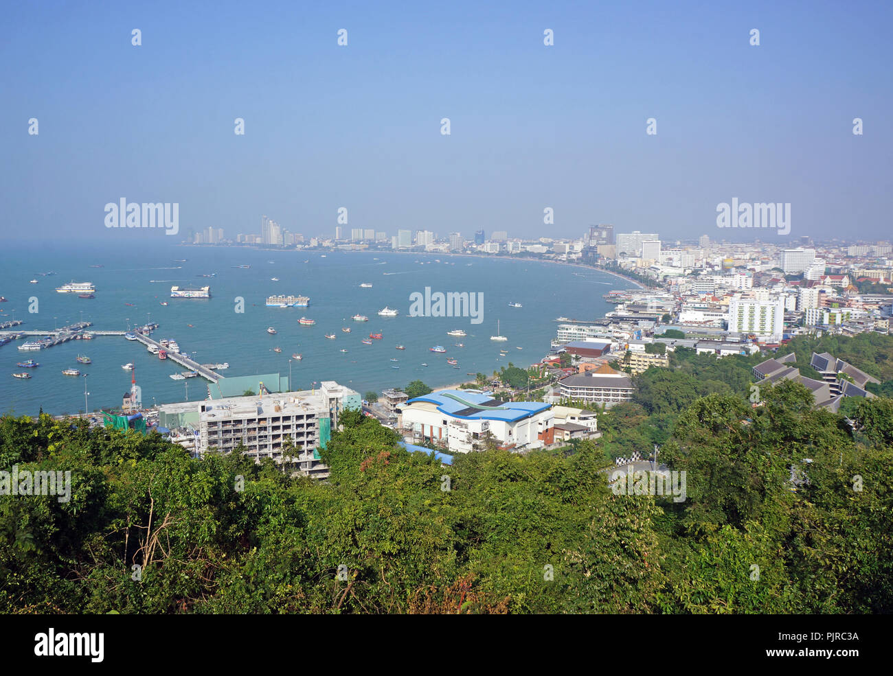 View of the bay with the resort coastline. Thailand Stock Photo - Alamy