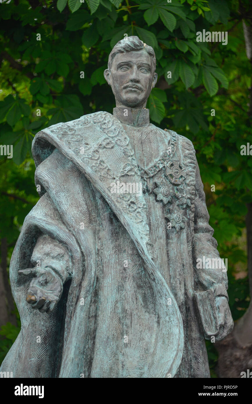 Statue, emperor Karl I, Monte, Funchal, Madeira, Portugal, Kaiser Karl ...