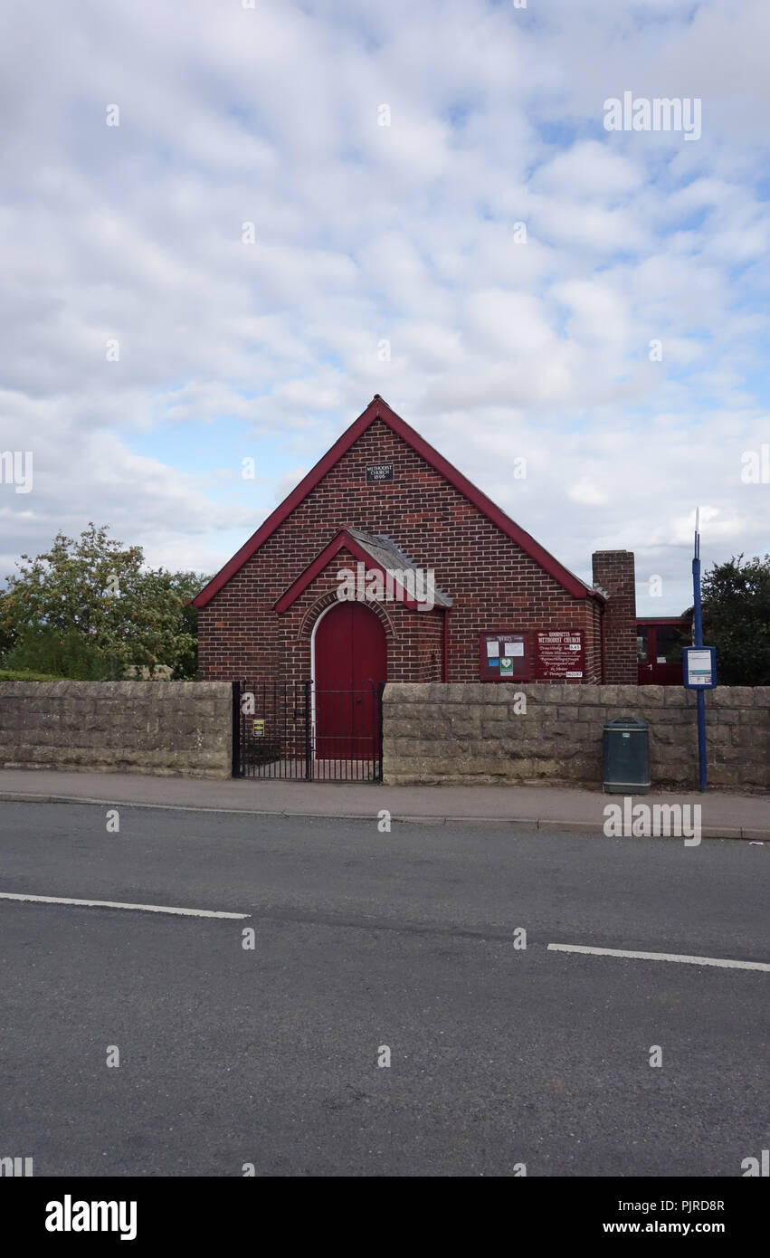 Woodsetts Methodist Church Hall frontage, in South Yorkshire, England ...