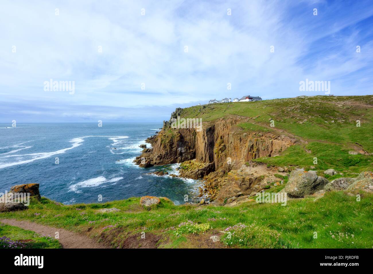 Lands End Coastline Scenery,Cornwall,England,UK Stock Photo - Alamy