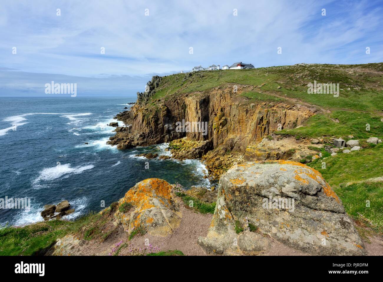 Lands End Coastline Scenery,Cornwall,England,UK Stock Photo - Alamy