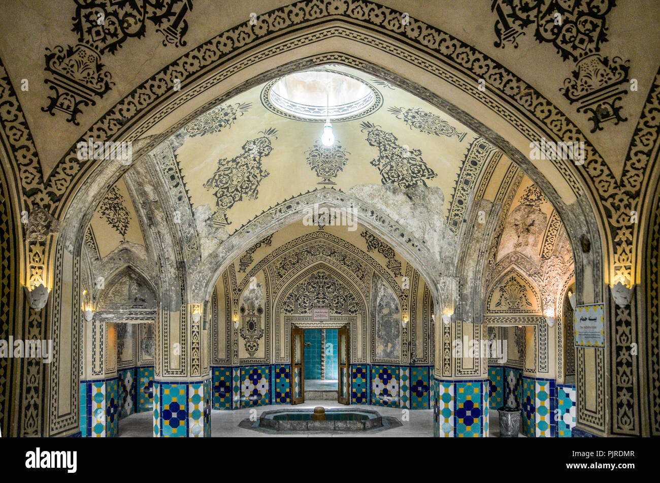 The historical houses of Kashan, Isfahan province, in Iran Stock Photo ...