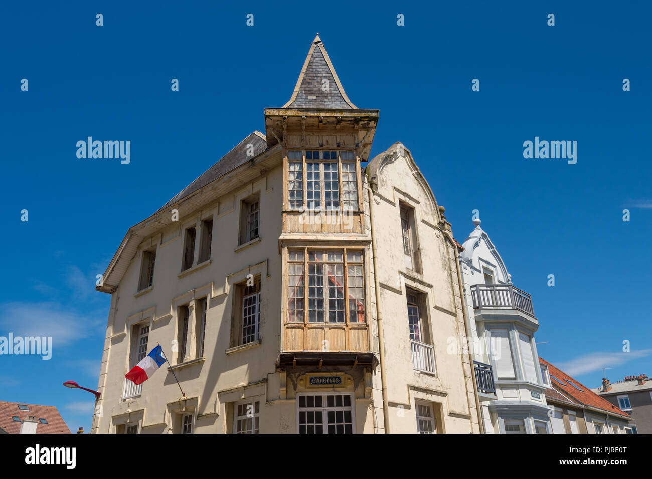 Wimereux, France - 16 June 2018: traditional house over blue sky Stock ...