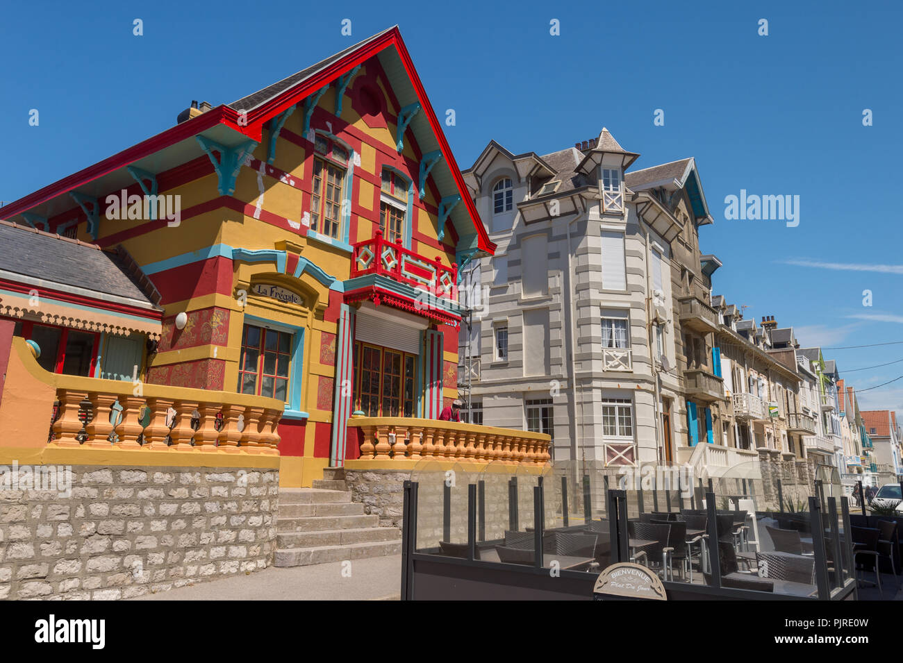 Colorful painted house facade hi-res stock photography and images - Alamy
