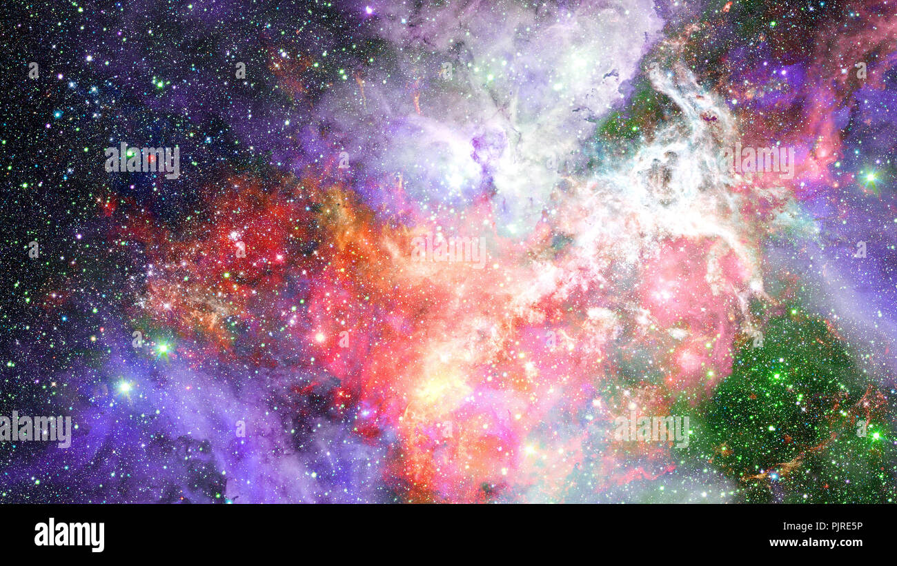 Nebula and galaxies in space. Elements of this image furnished by NASA ...