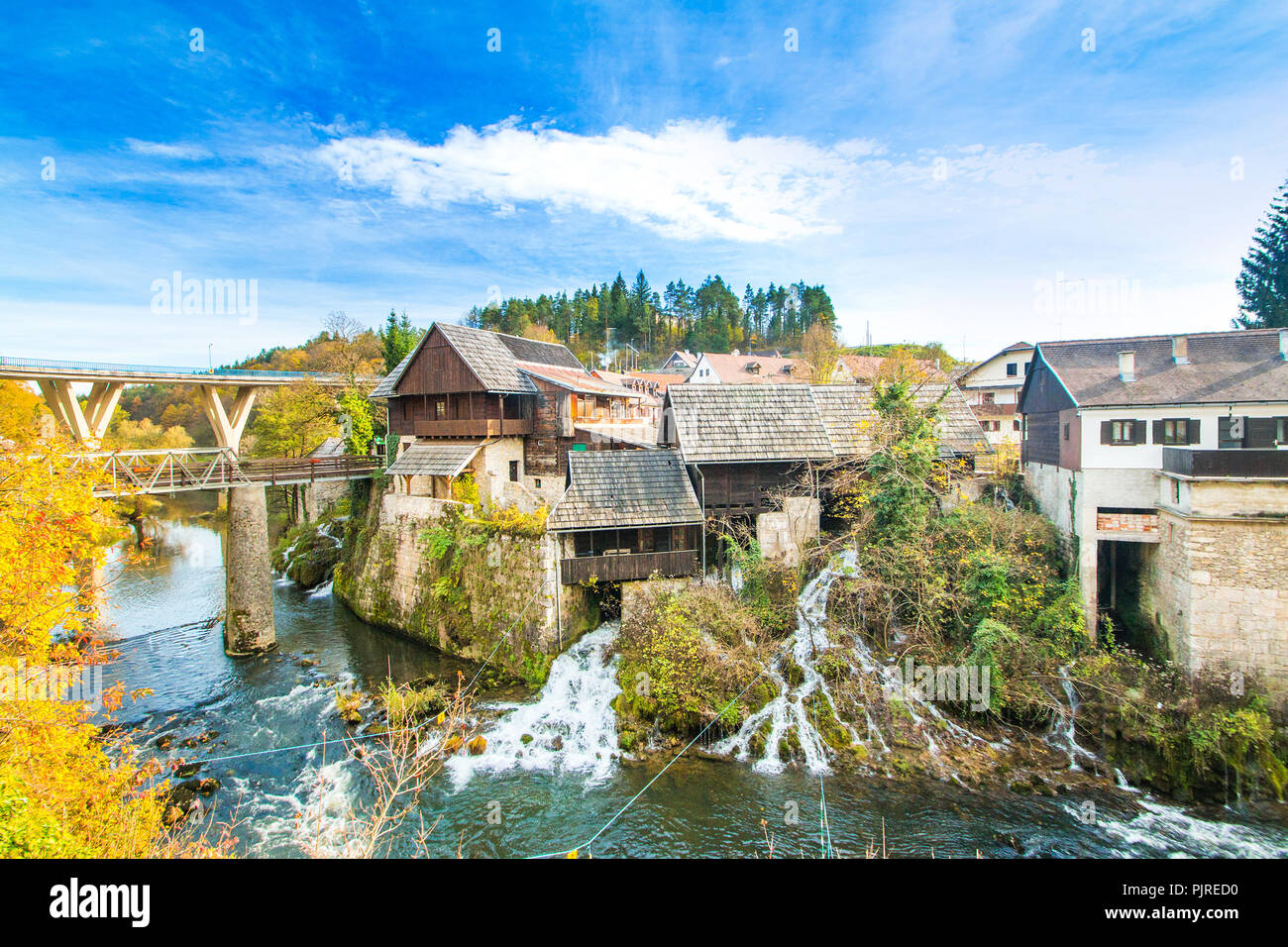 Rastoke, Slunj, Croatia, Korana river canyon and beautiful traditional ...