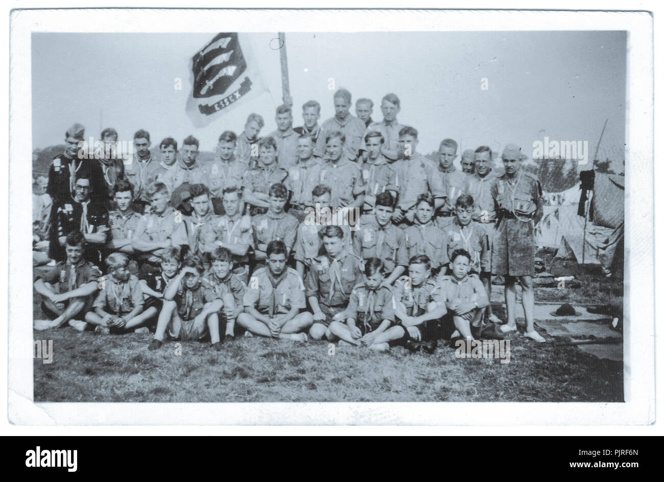 Essex scout troop at the 5th World Scout Jamboree, Held in Bloemendaal ...
