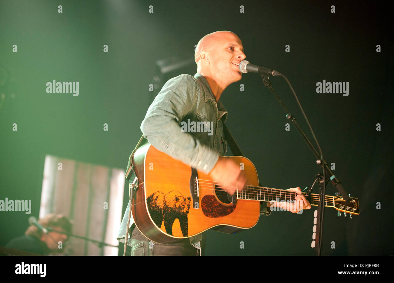 Concert of the Belgian singer-songwriter Milow at the Crammerock ...