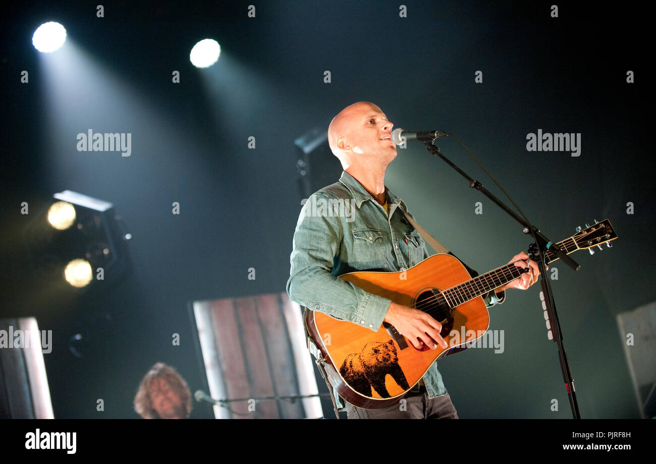 Concert of the Belgian singer-songwriter Milow at the Crammerock ...