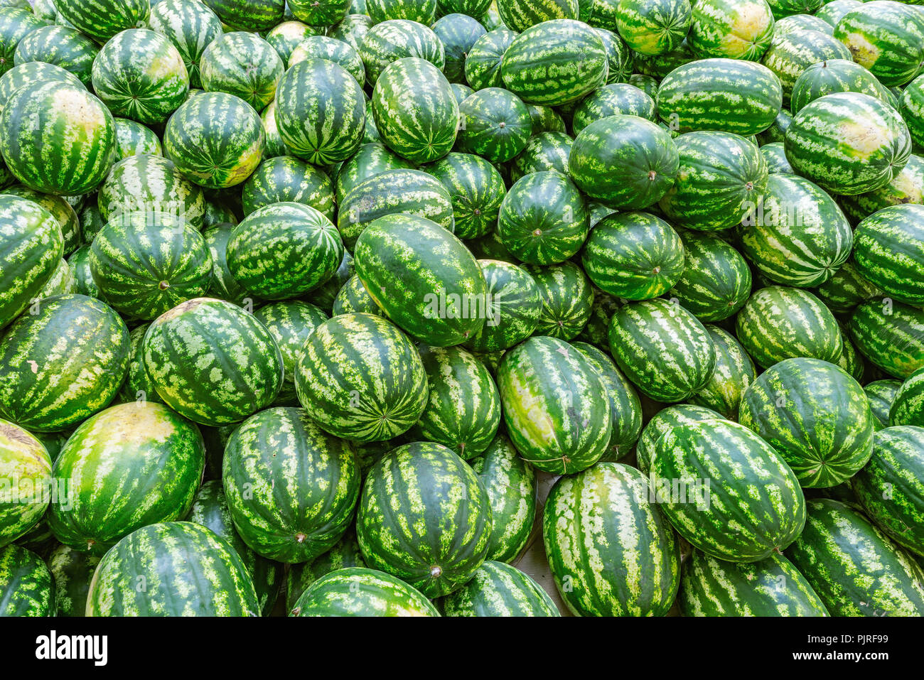 Fresh watermelon background in the fruit market Stock Photo - Alamy