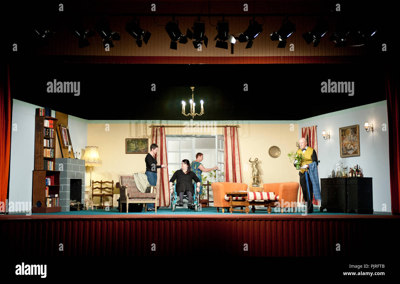 Theatre company Toneelkring Rust Roest playing "Misdaad Aan Het Meer ...