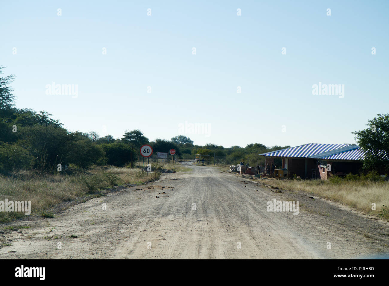 Border post africa hi-res stock photography and images - Alamy