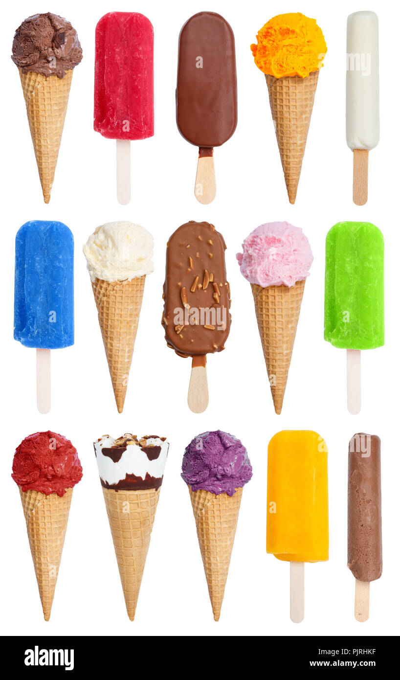 Collection of ice cream ice-cream icecream portrait format variety ...