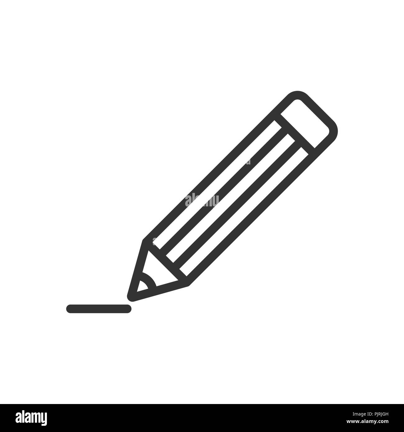 Cartoon pencil eraser Black and White Stock Photos & Images - Alamy