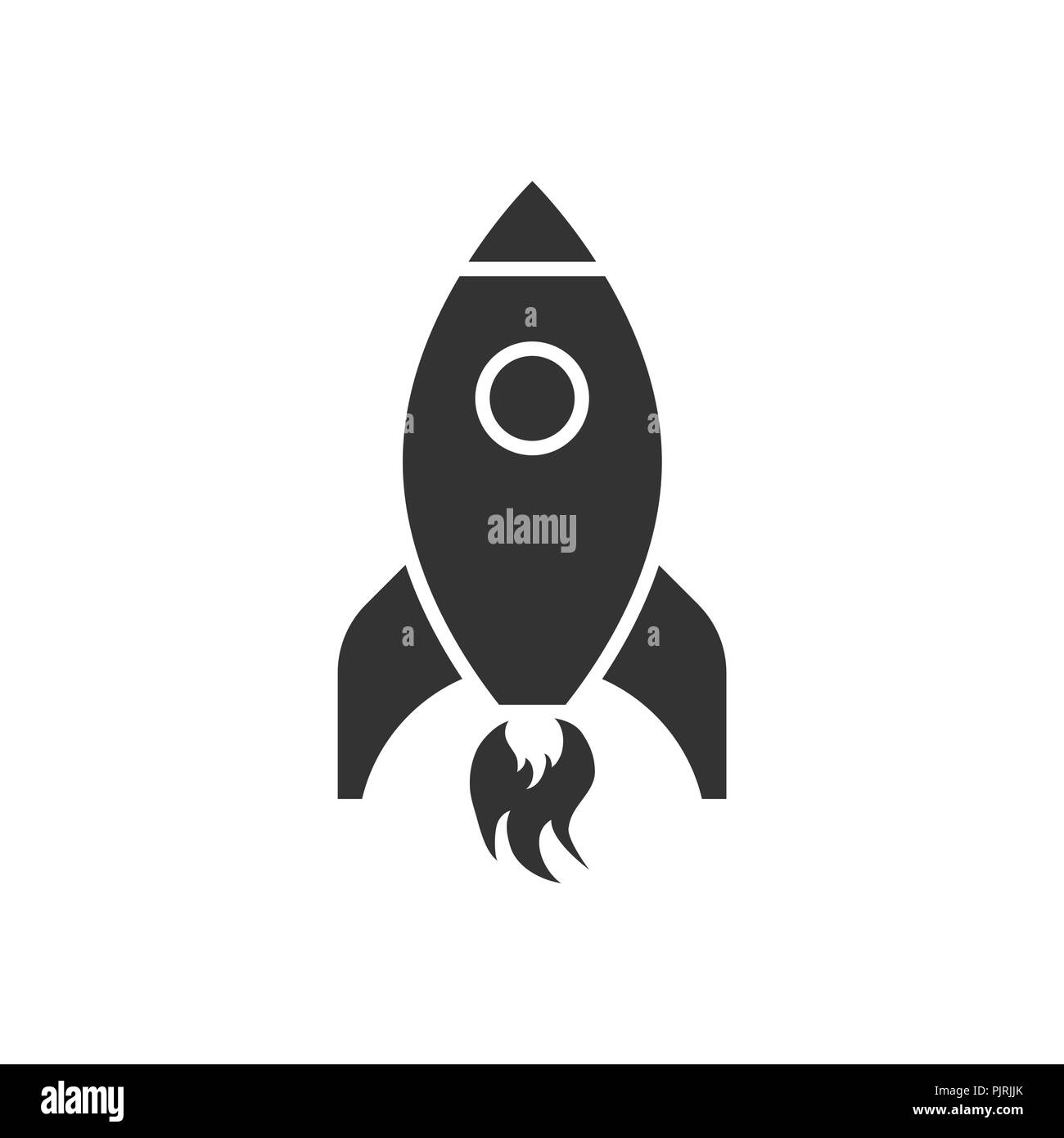 Animated Rocket With Black Background