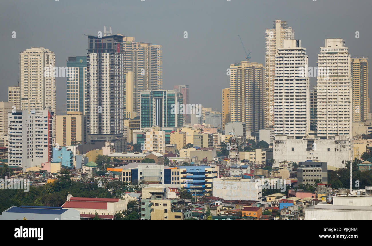 Manila, Philippines - Oct 4, 2016. Modern buildings in Manila ...