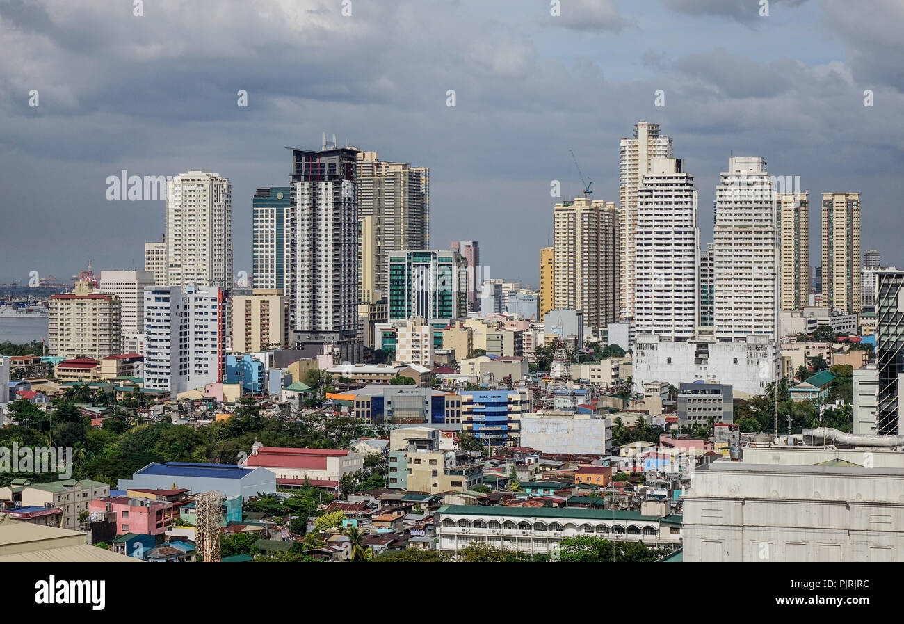 Manila, Philippines - Oct 4, 2016. Modern buildings in Manila ...