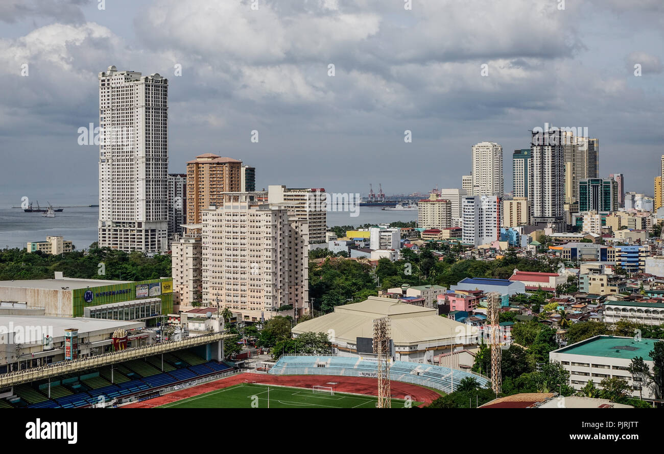 Manila, Philippines - Oct 4, 2016. Modern buildings in Manila ...