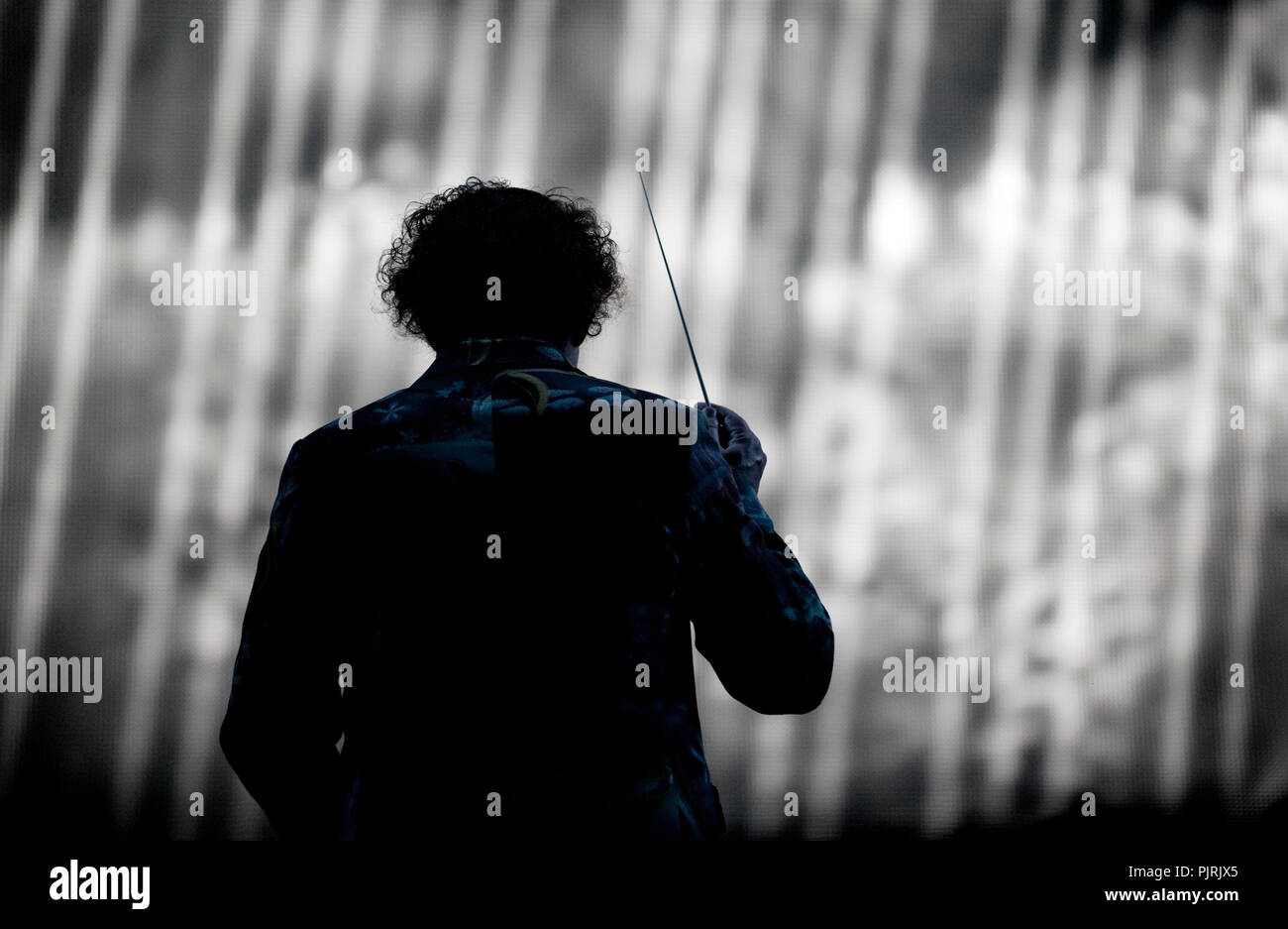 Belgian conductor Robert Groslot at the Night Of The Proms in Antwerp (Belgium, 09/11/2012 Stock ...