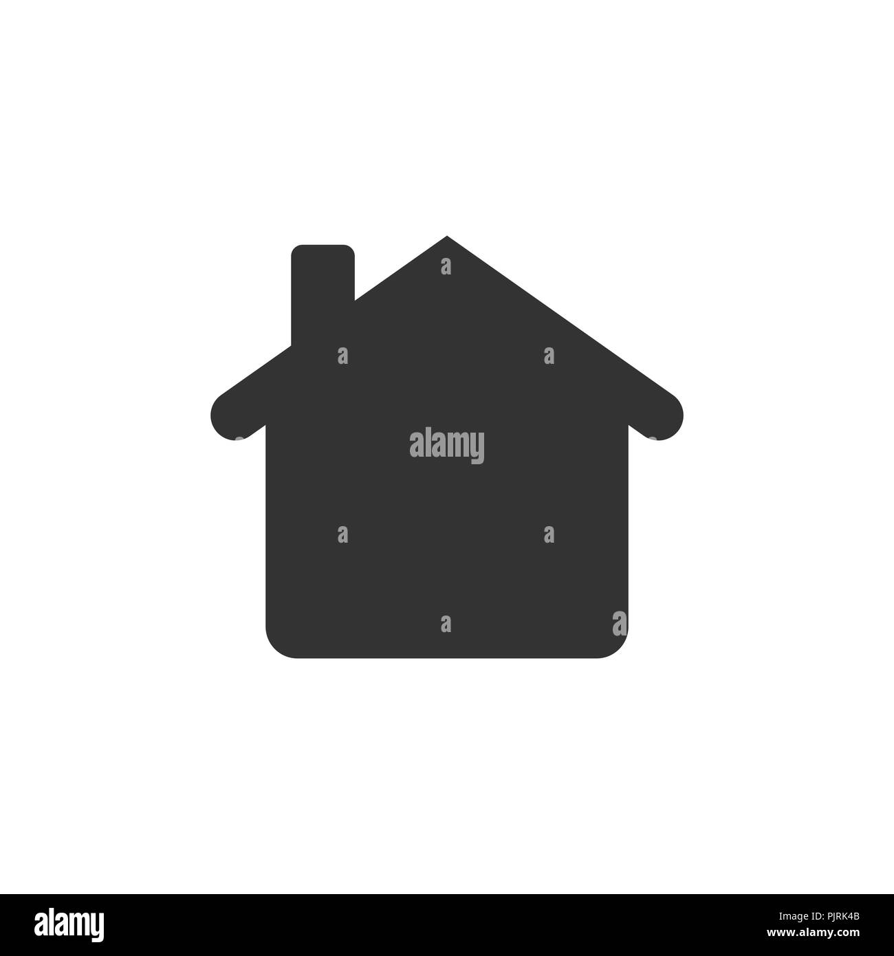 House building icon in flat style. Home apartment vector illustration ...