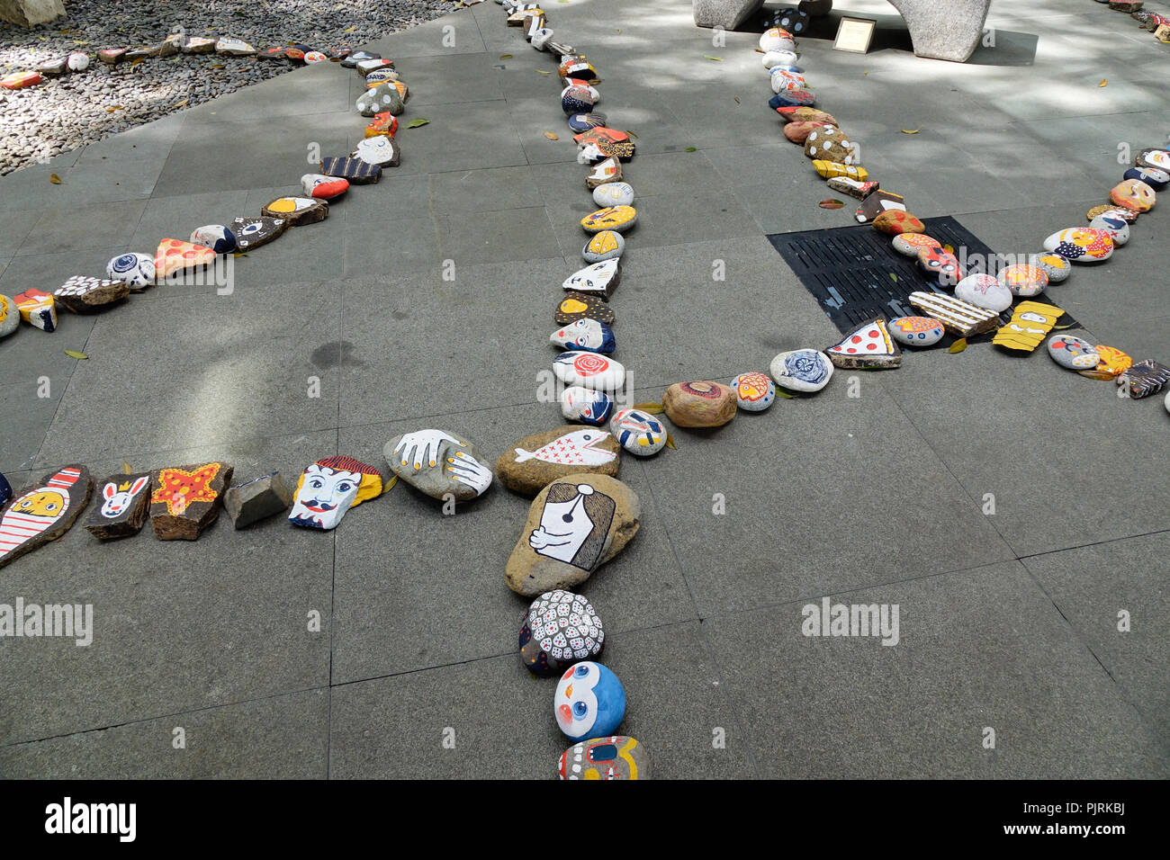 Manila, Philippines - Dec 21, 2015. Art exhibition at Ayala Museum ...