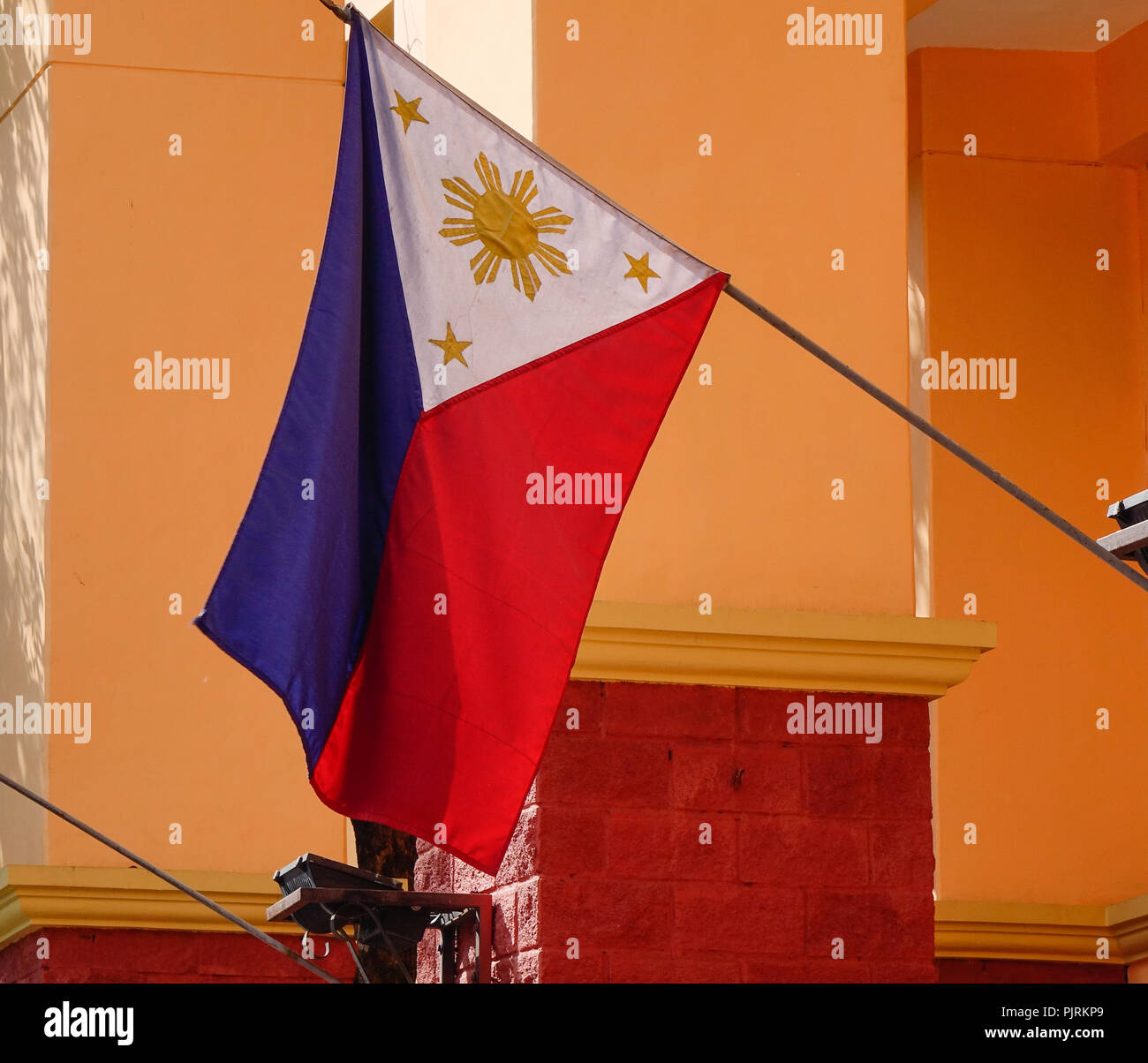 National flag at an old town in Manila, Philippines Stock Photo - Alamy