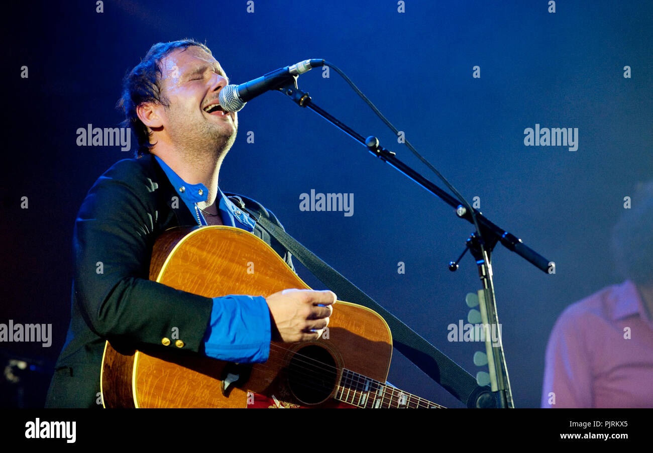 Belgian band Novastar performing at the Suikerrock festival in Tienen ...