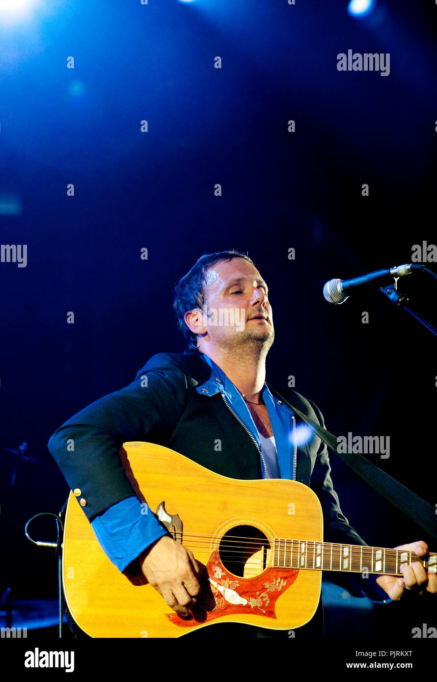 Belgian band Novastar performing at the Suikerrock festival in Tienen ...