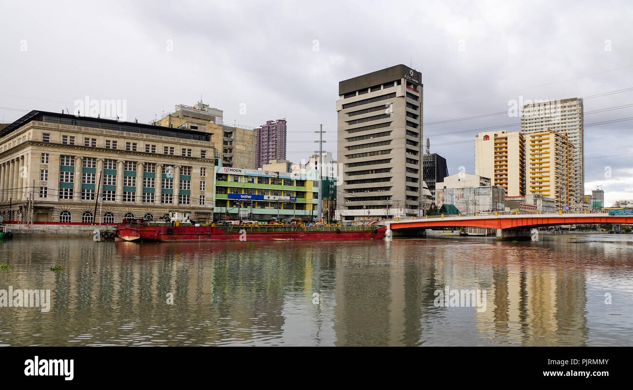 Manila, Philippines - Dec 21, 2015. Cityscape of Manila, Philippines ...