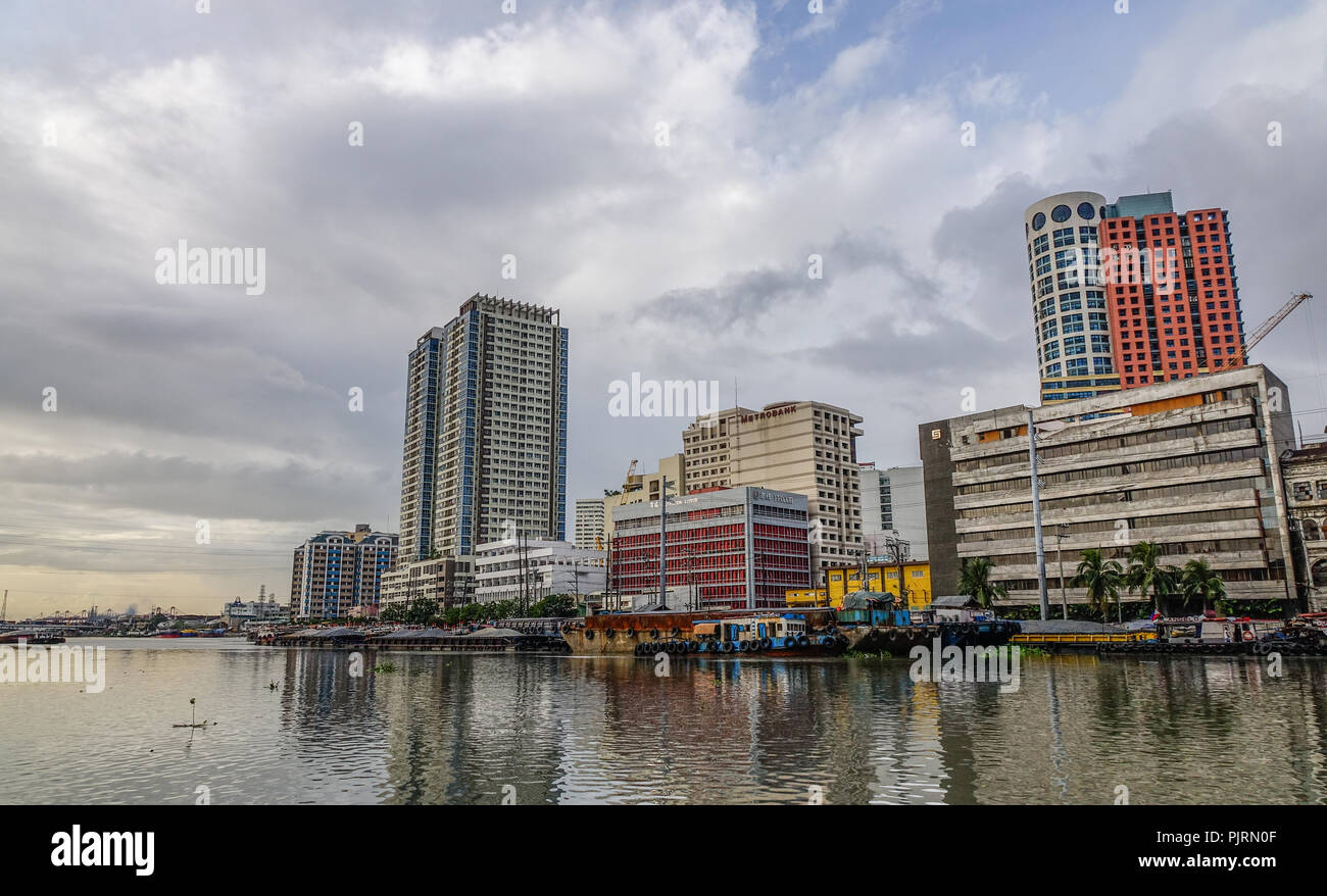 Manila, Philippines - Dec 21, 2015. Cityscape of Manila, Philippines ...