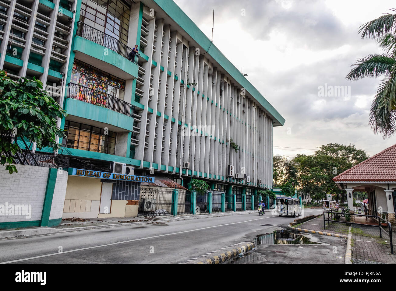 Manila, Philippines - Dec 21, 2015. Old building at Intramuros district ...