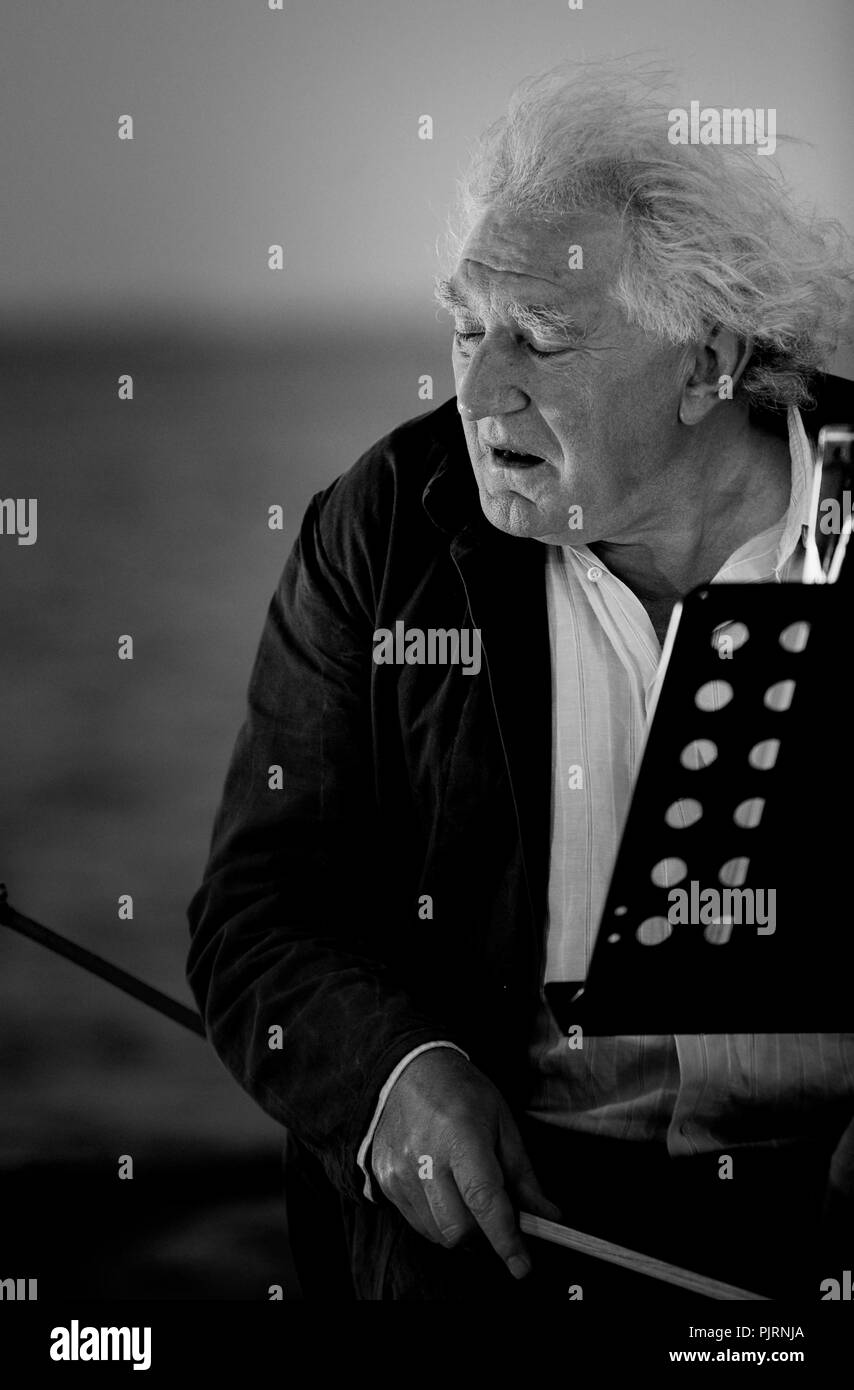 Jan Decleir and Koen De Sutter performing Under Milkwood at the Zeeland ...