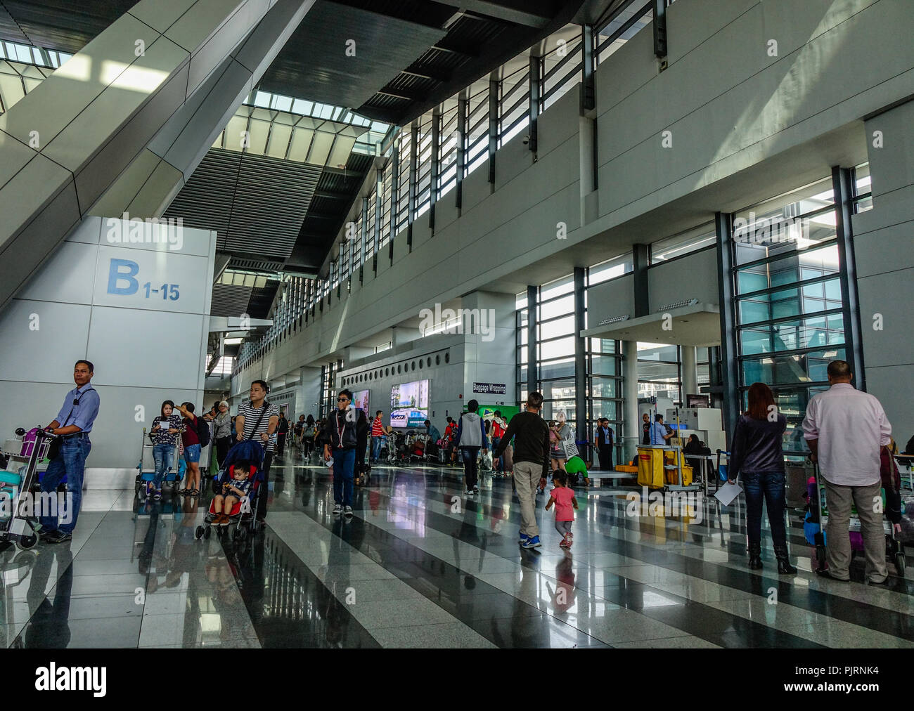 Manila, Philippines - Dec 21, 2015. Interior of NAIA Airport in Manila ...