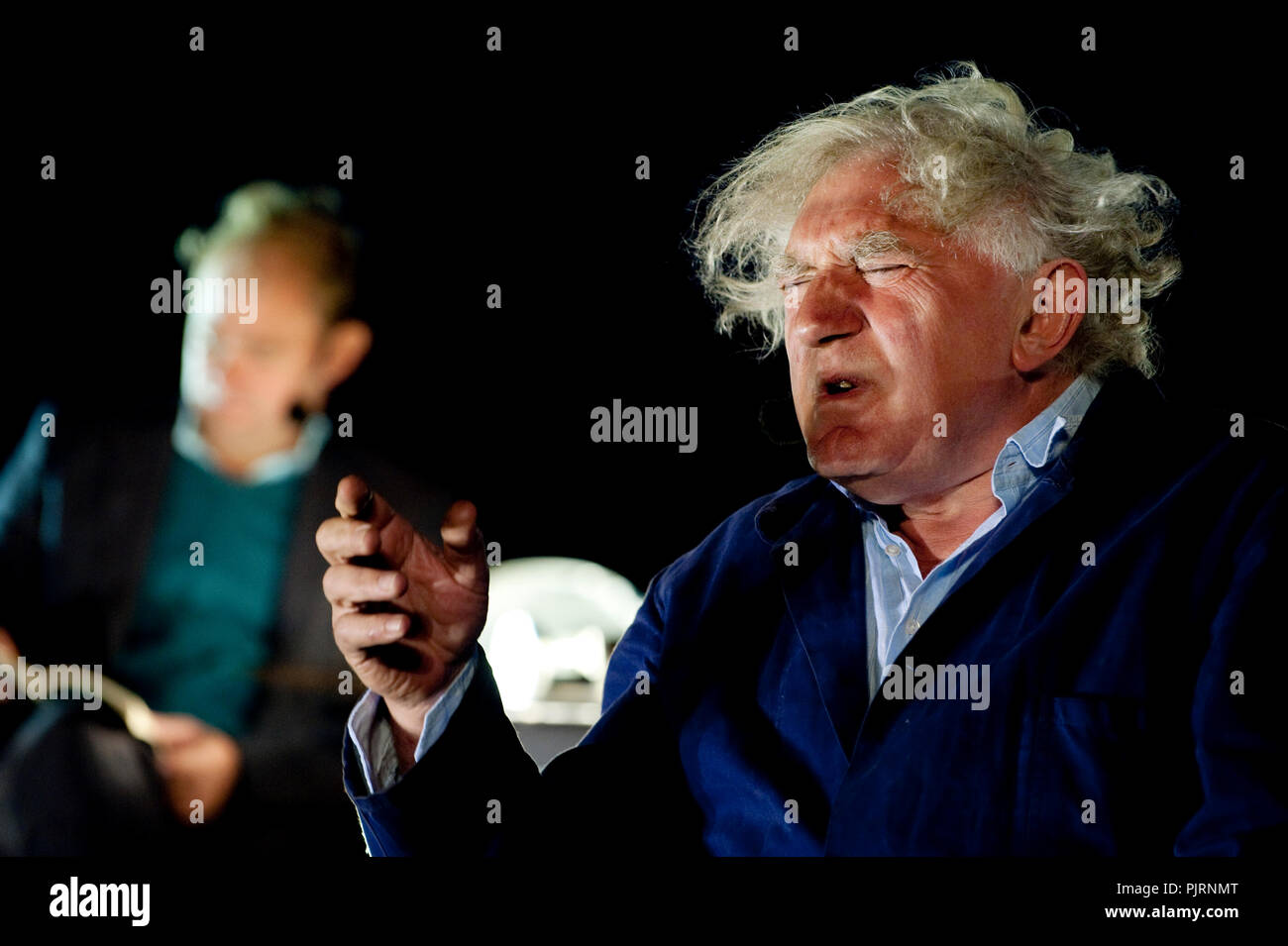 Jan Decleir and Koen De Sutter performing Under Milkwood at the Zeeland ...