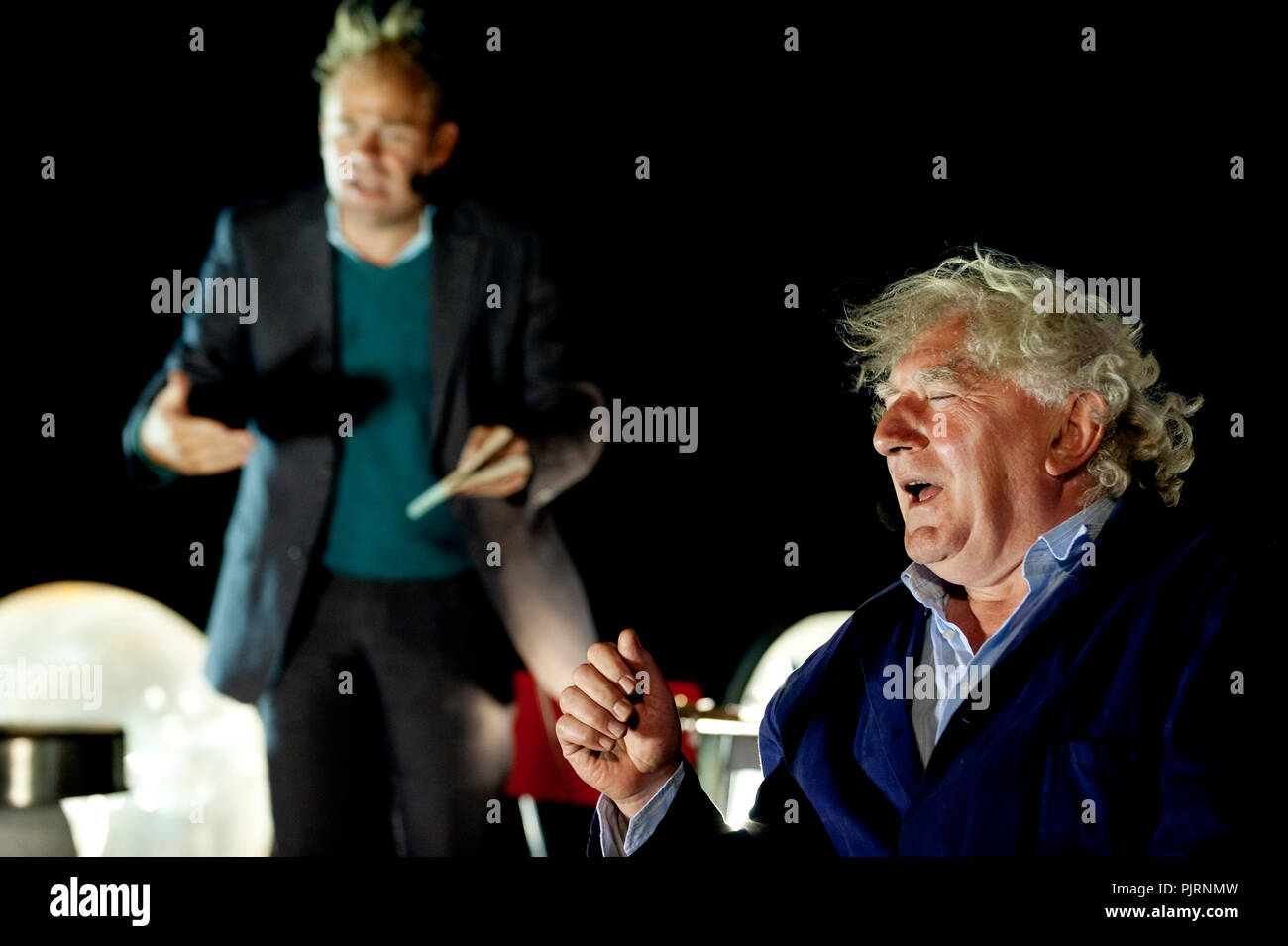 Jan Decleir and Koen De Sutter performing Under Milkwood at the Zeeland ...