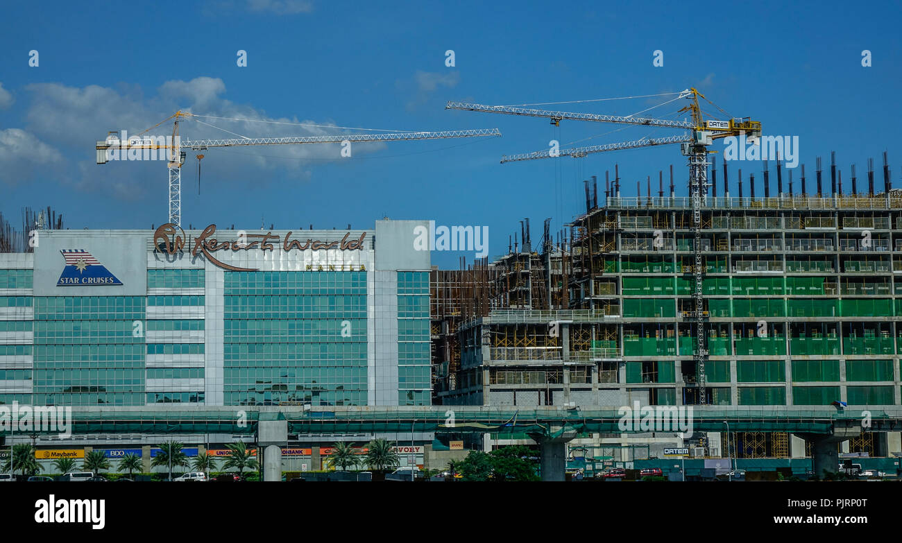 Manila, Philippines - Oct 4, 2016. Modern buildings in Manila ...