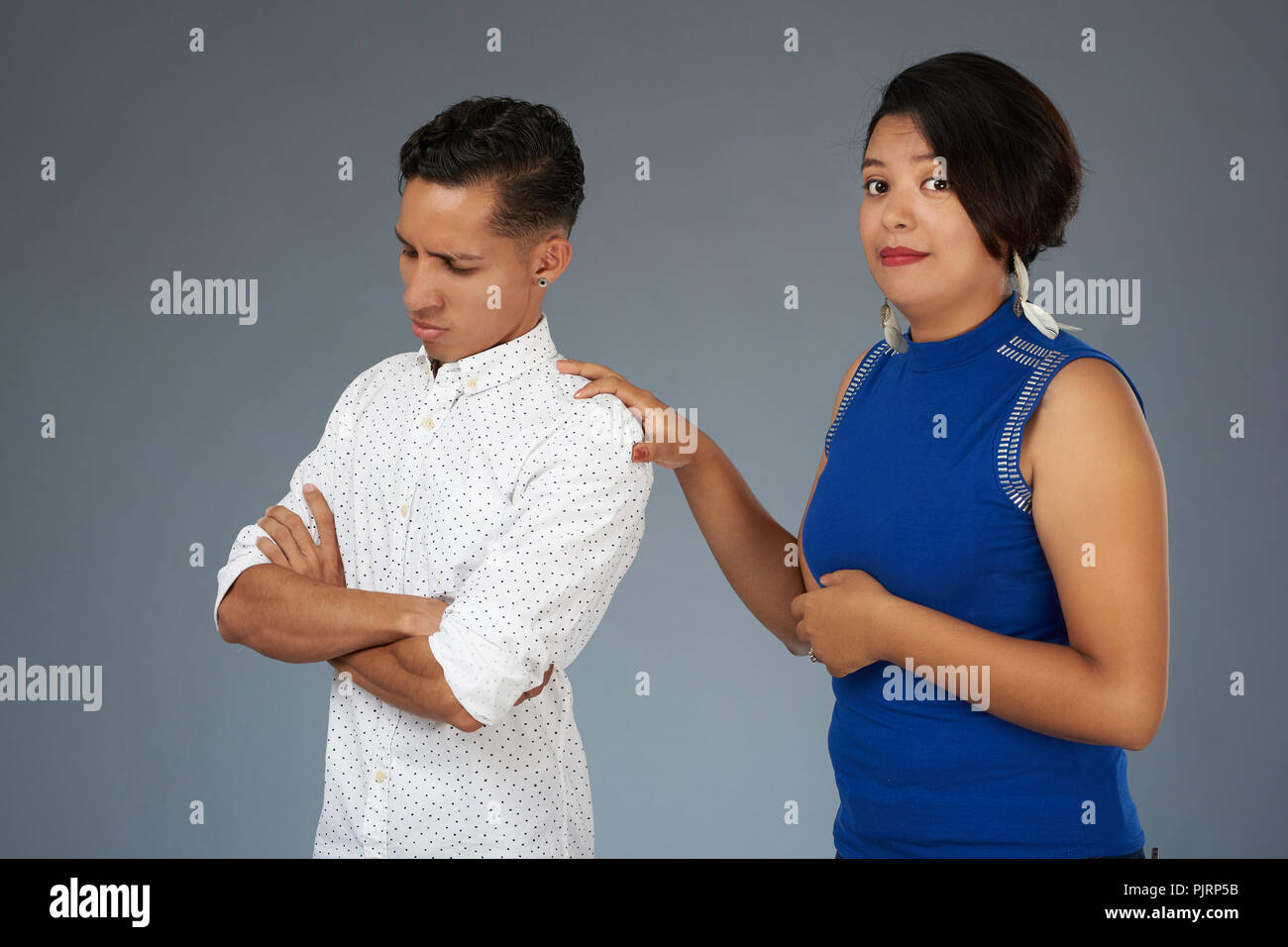 Two angry people face to face hi-res stock photography and images - Alamy
