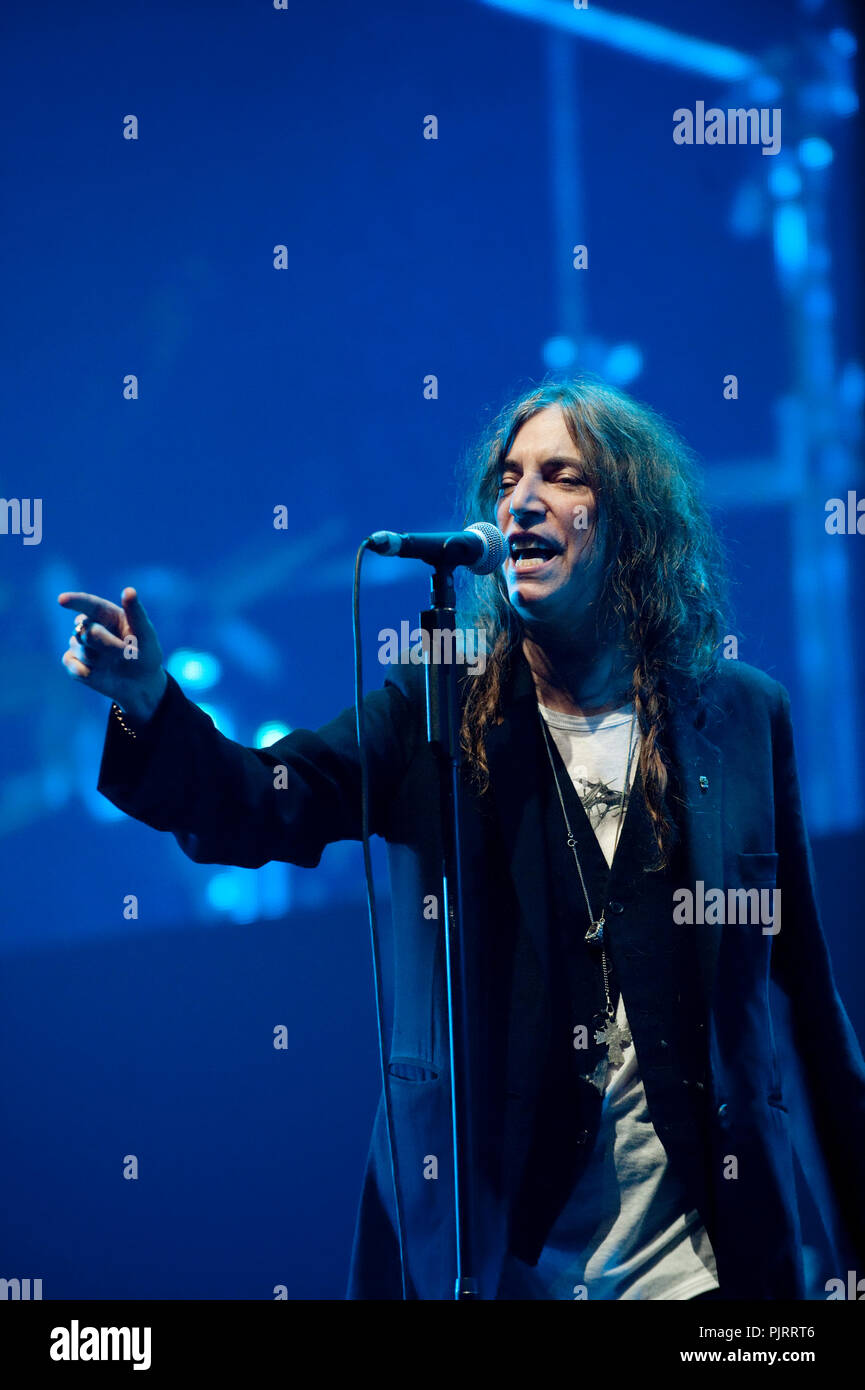 American singer-songwriter Patti Smith in concert at the Sinner's Day ...