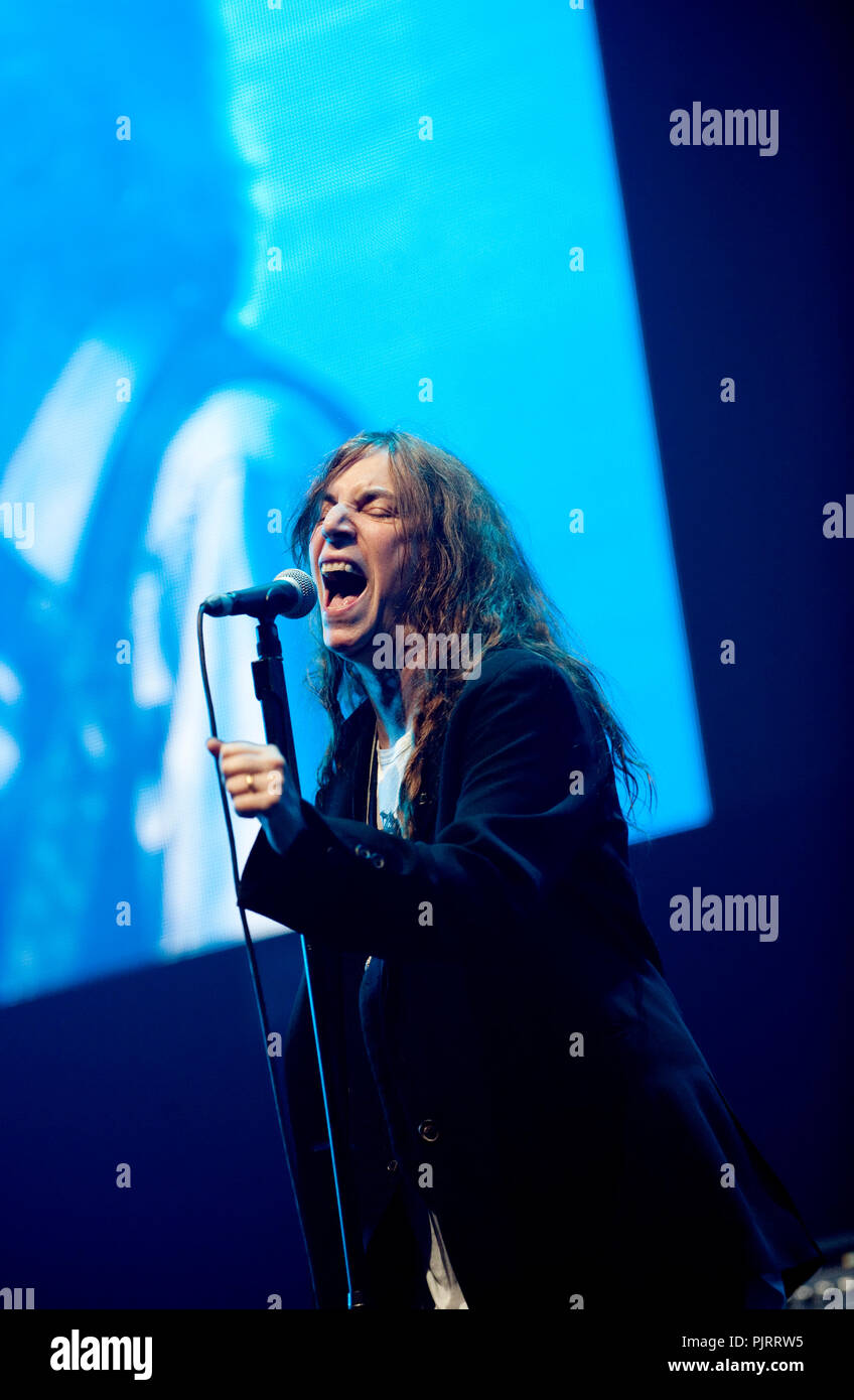 American singer-songwriter Patti Smith in concert at the Sinner's Day ...